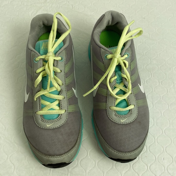Nike | Shoes | Nike Air Total Core Trainer Gray Yellow Aqua Sneakers ...